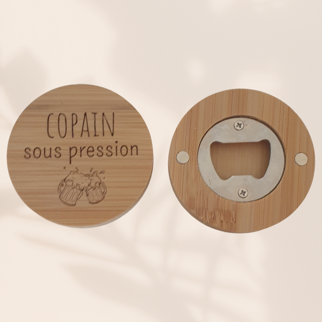 Décapsuleur en bois aimanté - CreasKass